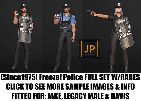 Second Life Marketplace - [Since1975] Freeze! Police FULL SET W/RARES